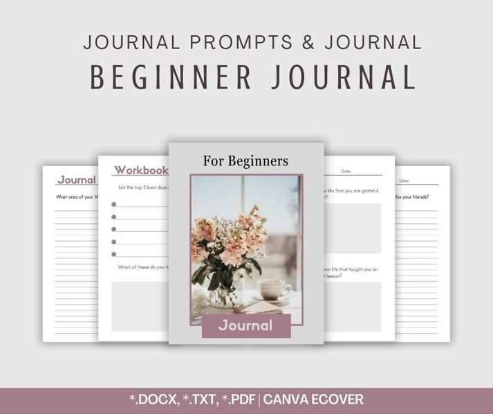 Beginner Journal & Prompts Bundle – Happy Healthy Content