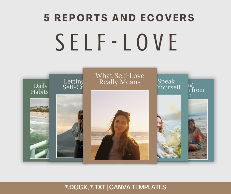 Self-Love Reports | 5 Report Bundle – Happy Healthy Content