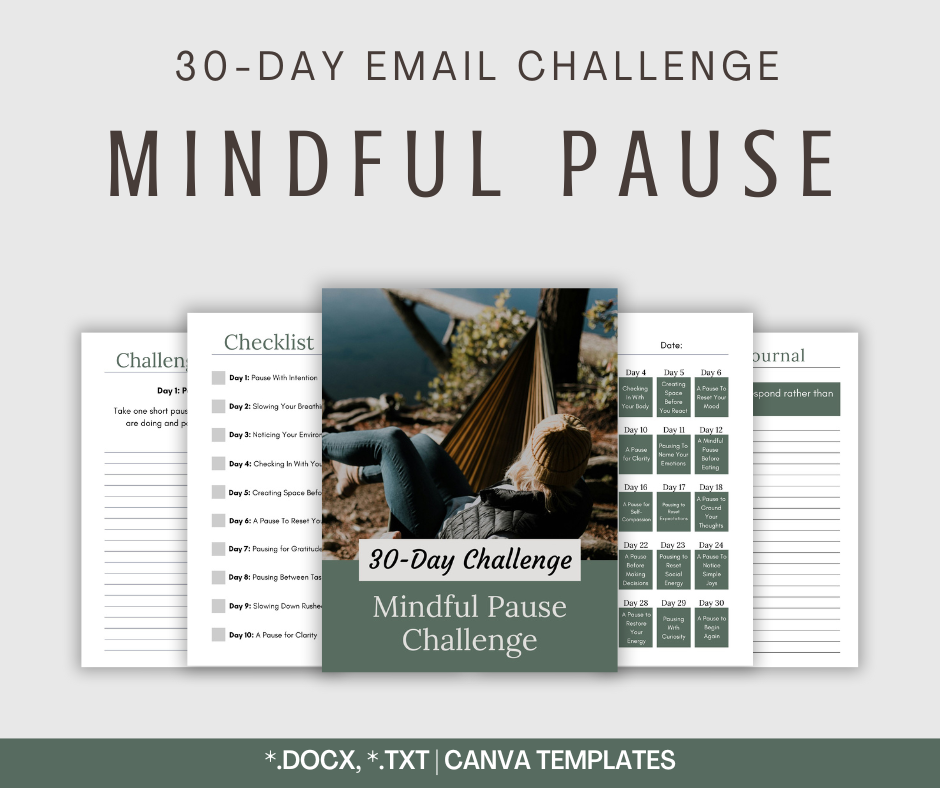 30-Day Mindful Pause Challenge – Happy Healthy Content
