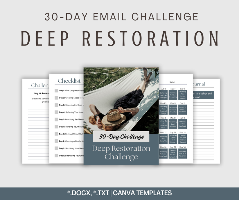 30-Day Deep Rest Challenge – Happy Healthy Content