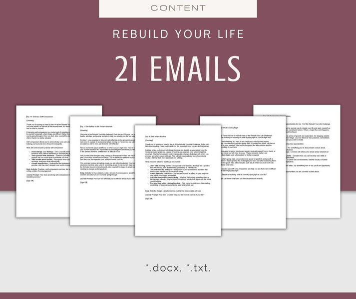 21-Day Rebuild Your Life Challenge – Happy Healthy Content