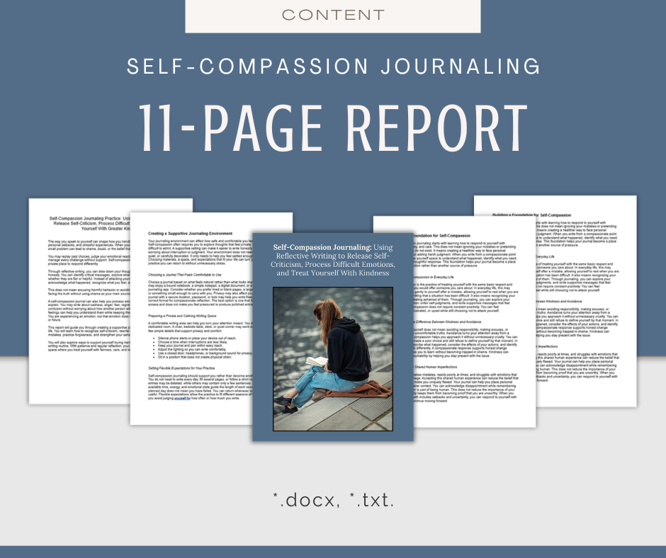 Self-Compassion Journaling | Content & Journal Bundle – Happy Healthy ...