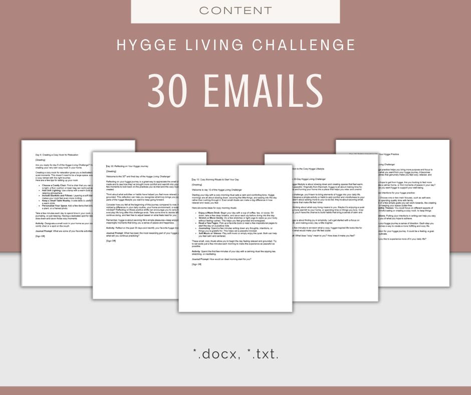 30-Day Hygge Living Challenge – Happy Healthy Content