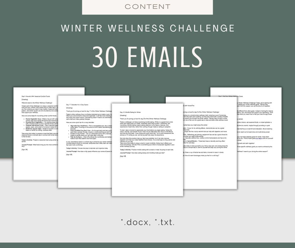 30-Day Winter Wellness Challenge – Happy Healthy Content