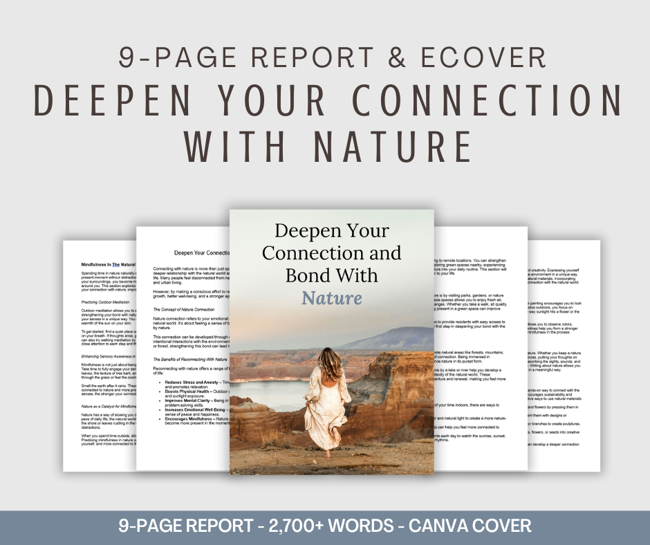 Deepen Connection With Nature | Report & eCover – Happy Healthy Content