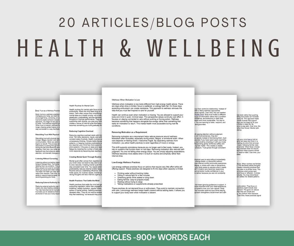 20 Health and Wellbeing Articles – Happy Healthy Content
