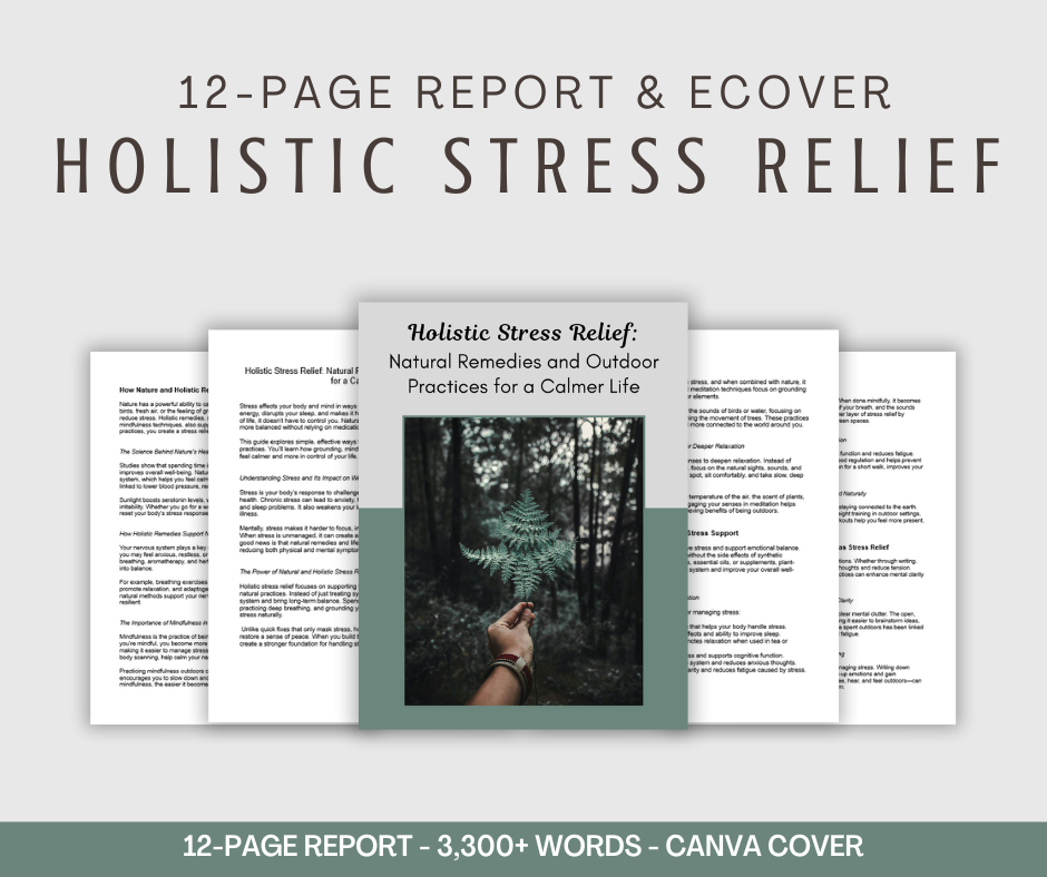 Holistic Stress Relief | Report & eCover – Happy Healthy Content