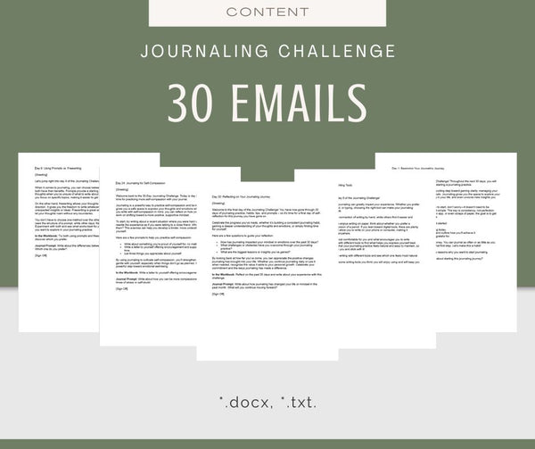 30-Day Journaling Challenge – Happy Healthy Content