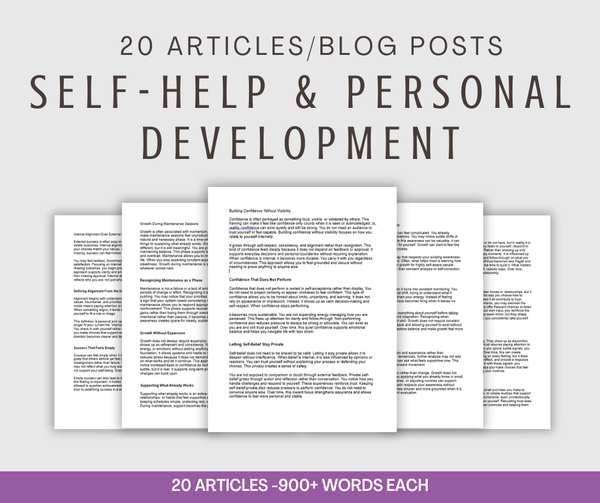 20 Self-Help Articles – Happy Healthy Content